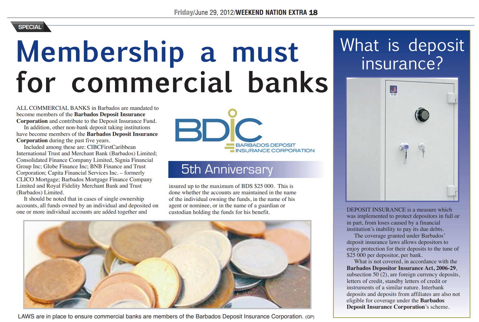 Membership a must for commercial banks
